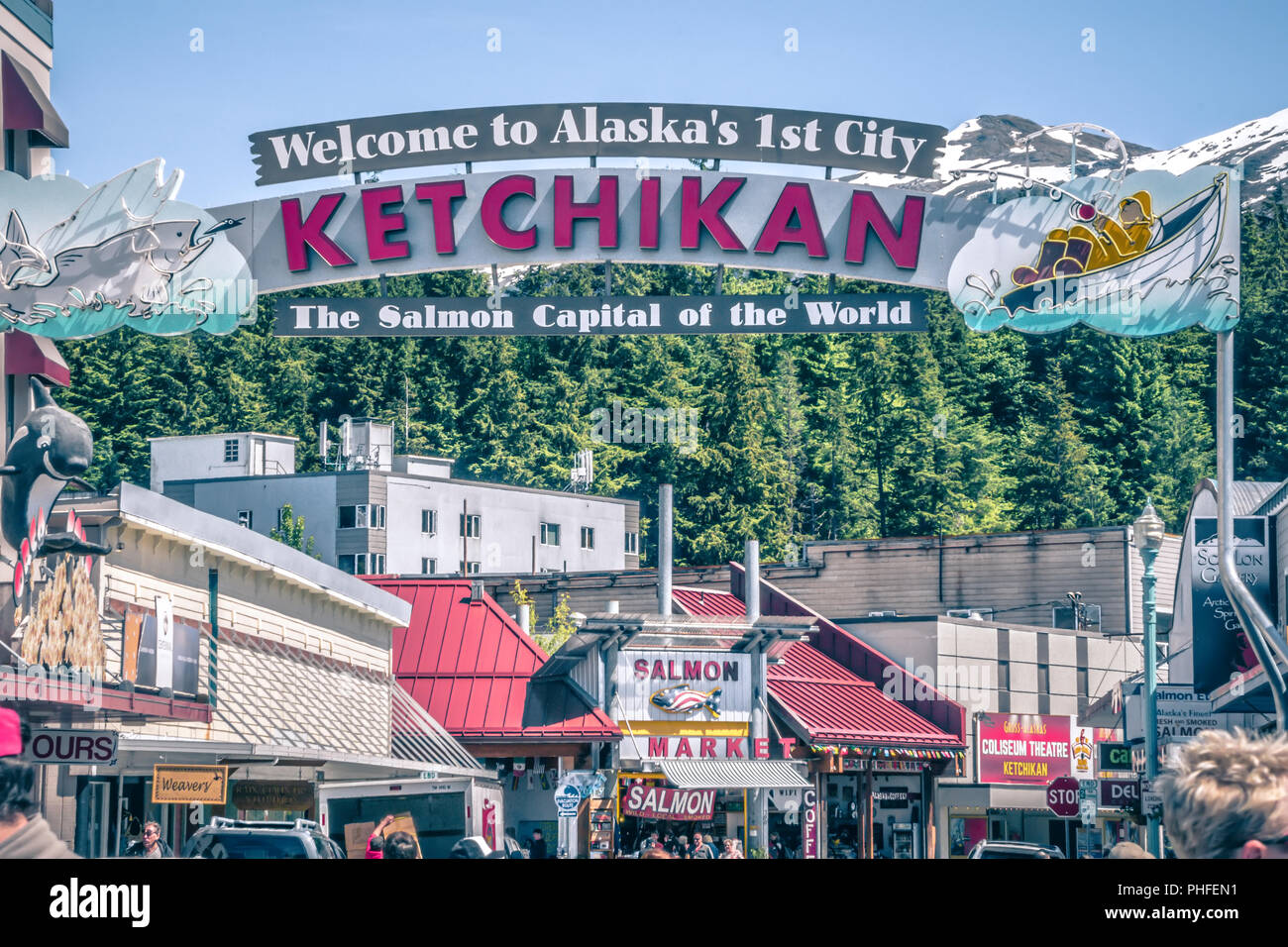 Ketchikan city harbor hi-res stock photography and images - Alamy
