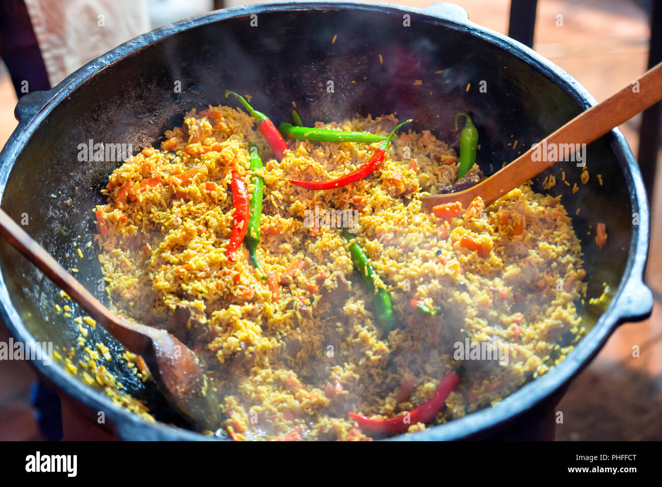 Traditional asian food pilau Stock Photo - Alamy