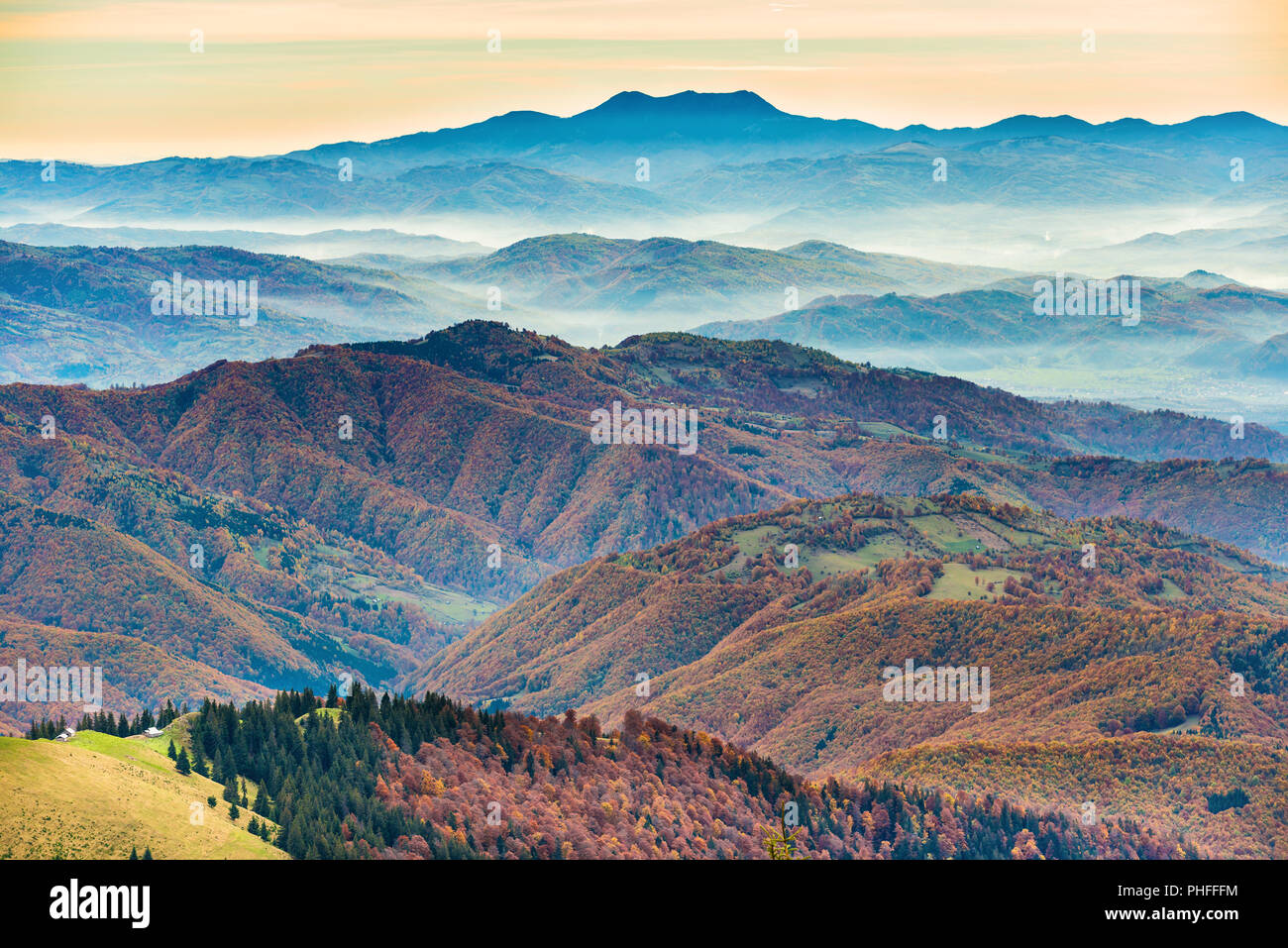 Beautiful blue mountains and hills Stock Photo - Alamy
