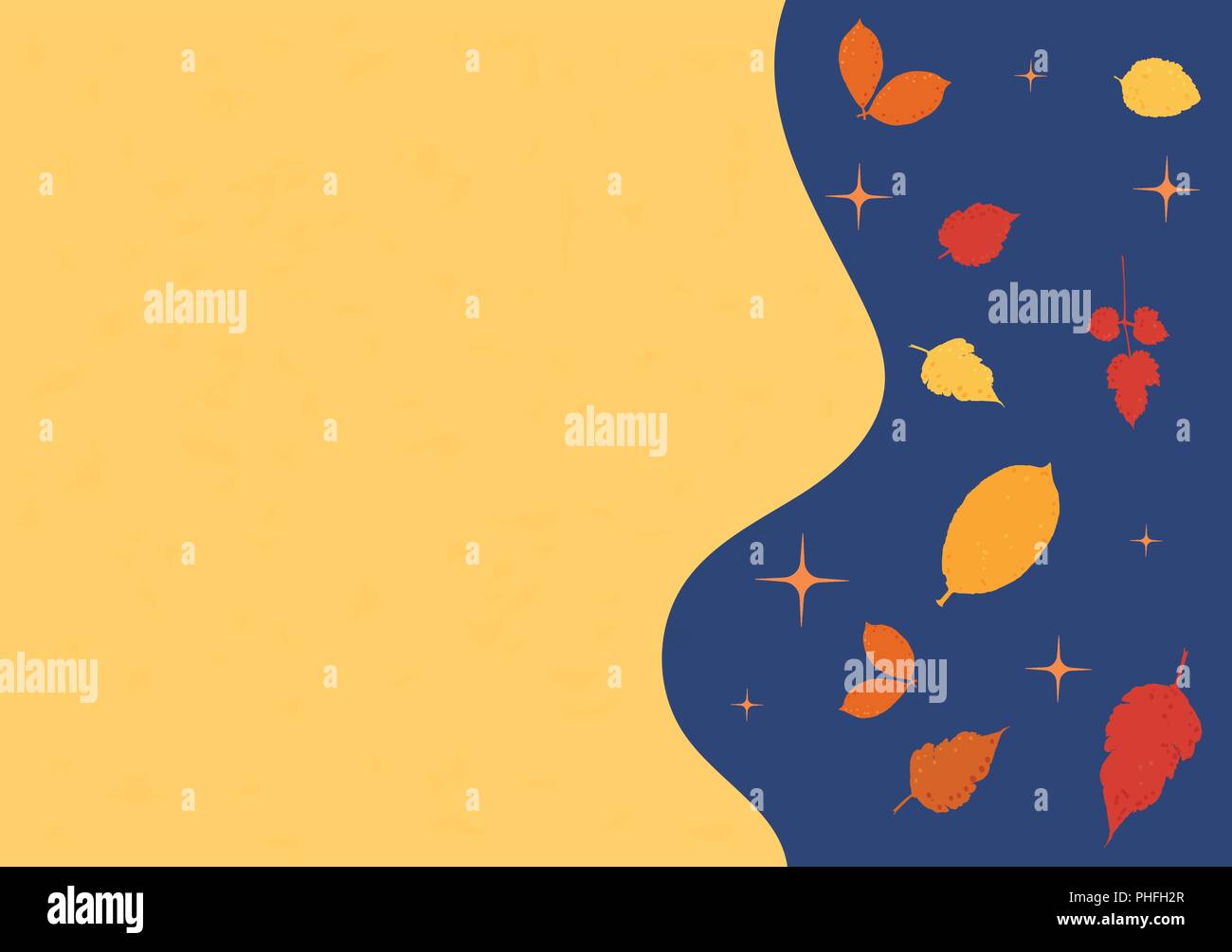 Autumn template. Elements for season design. Vector illustration Stock ...