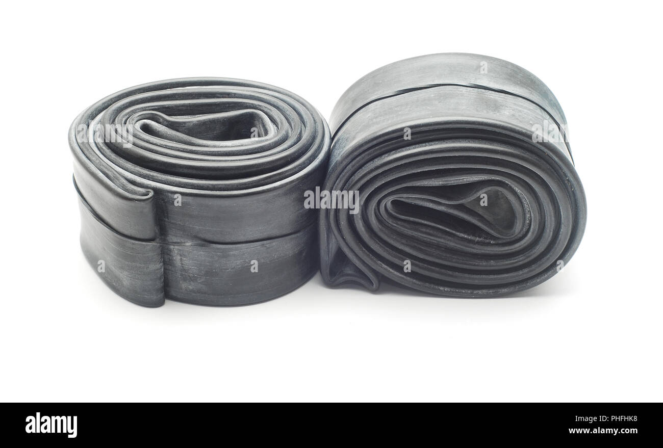 bicycle inner tube isolated on white Stock Photo - Alamy