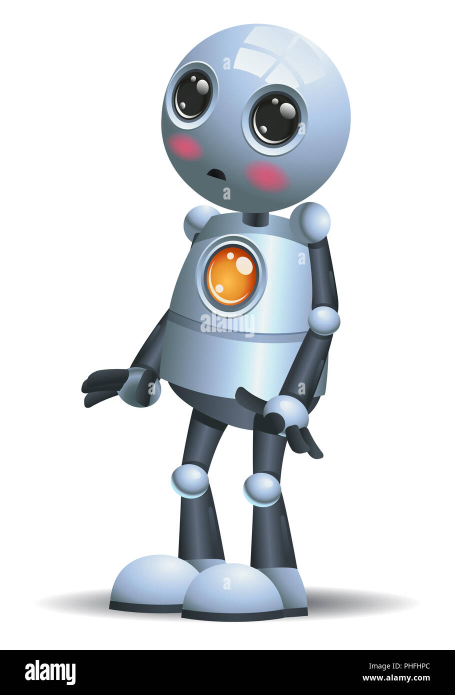 Shy robot Cut Out Stock Images & Pictures - Alamy