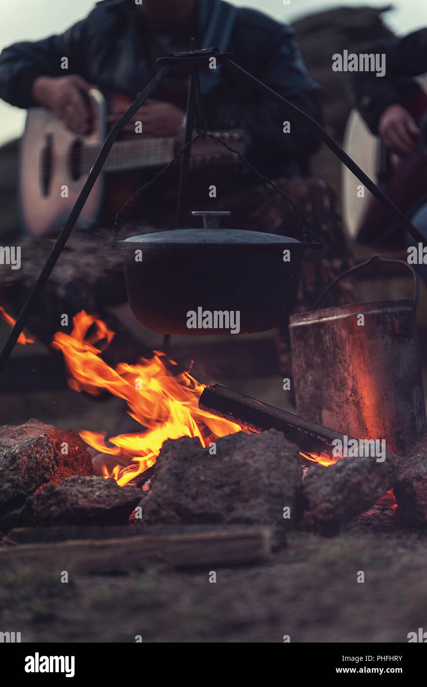 Musical campfire hi-res stock photography and images - Alamy