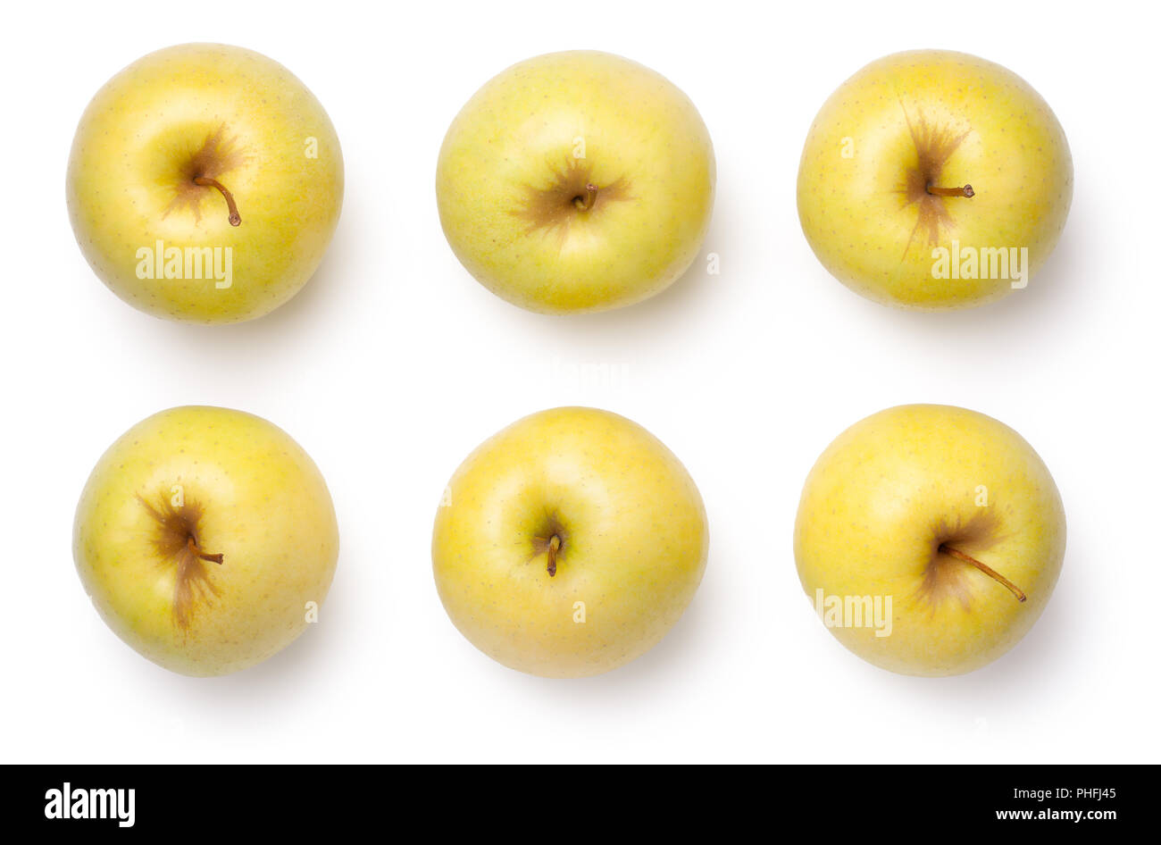 Golden Delicious Apples Isolated on White Background Stock Photo - Alamy