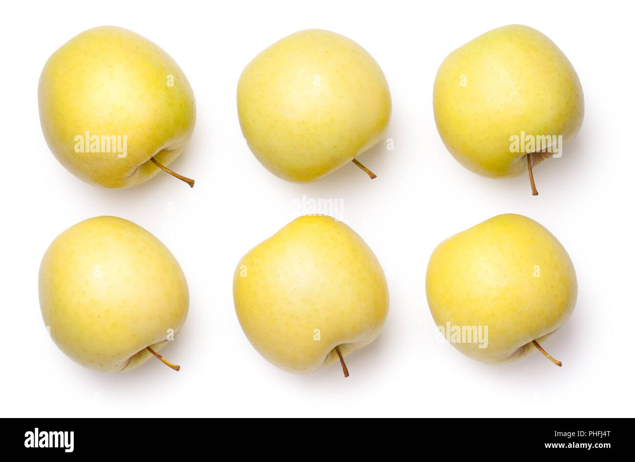 Golden Delicious Apples Isolated on White Background Stock Photo - Alamy