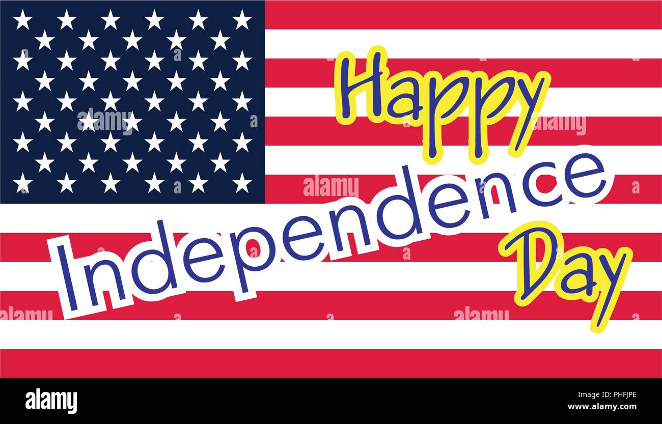 United Stated independence day vector illustration flag Stock Vector ...
