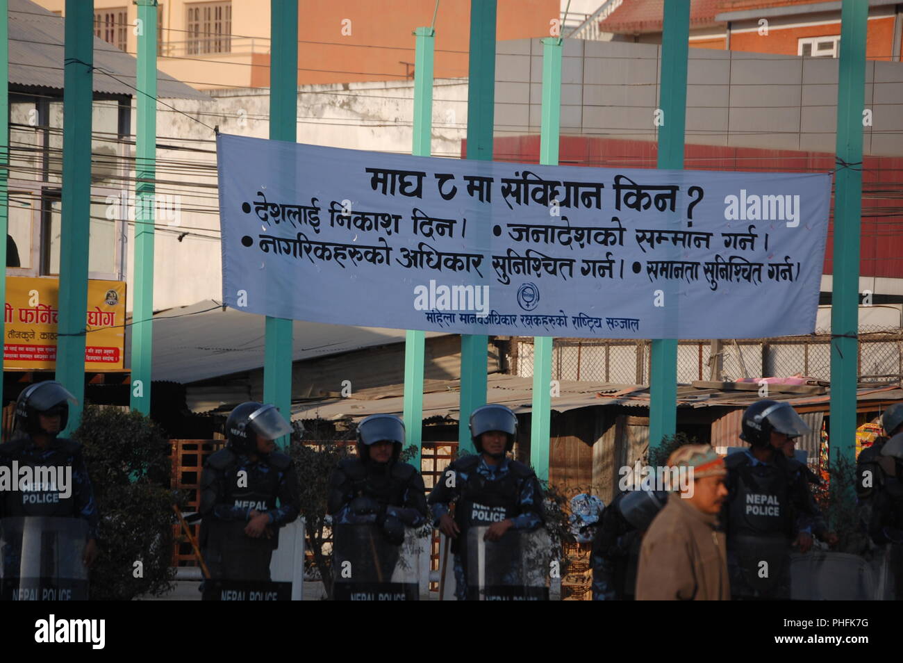 General strike day, Kathmandu, Nepal Stock Photo - Alamy