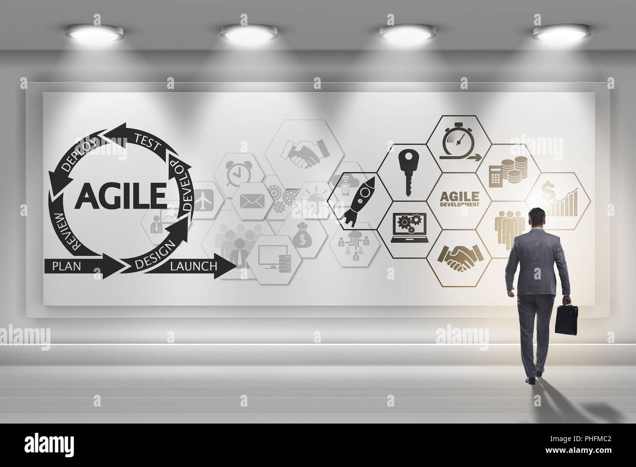 Software developer walking in data hi-res stock photography and images ...