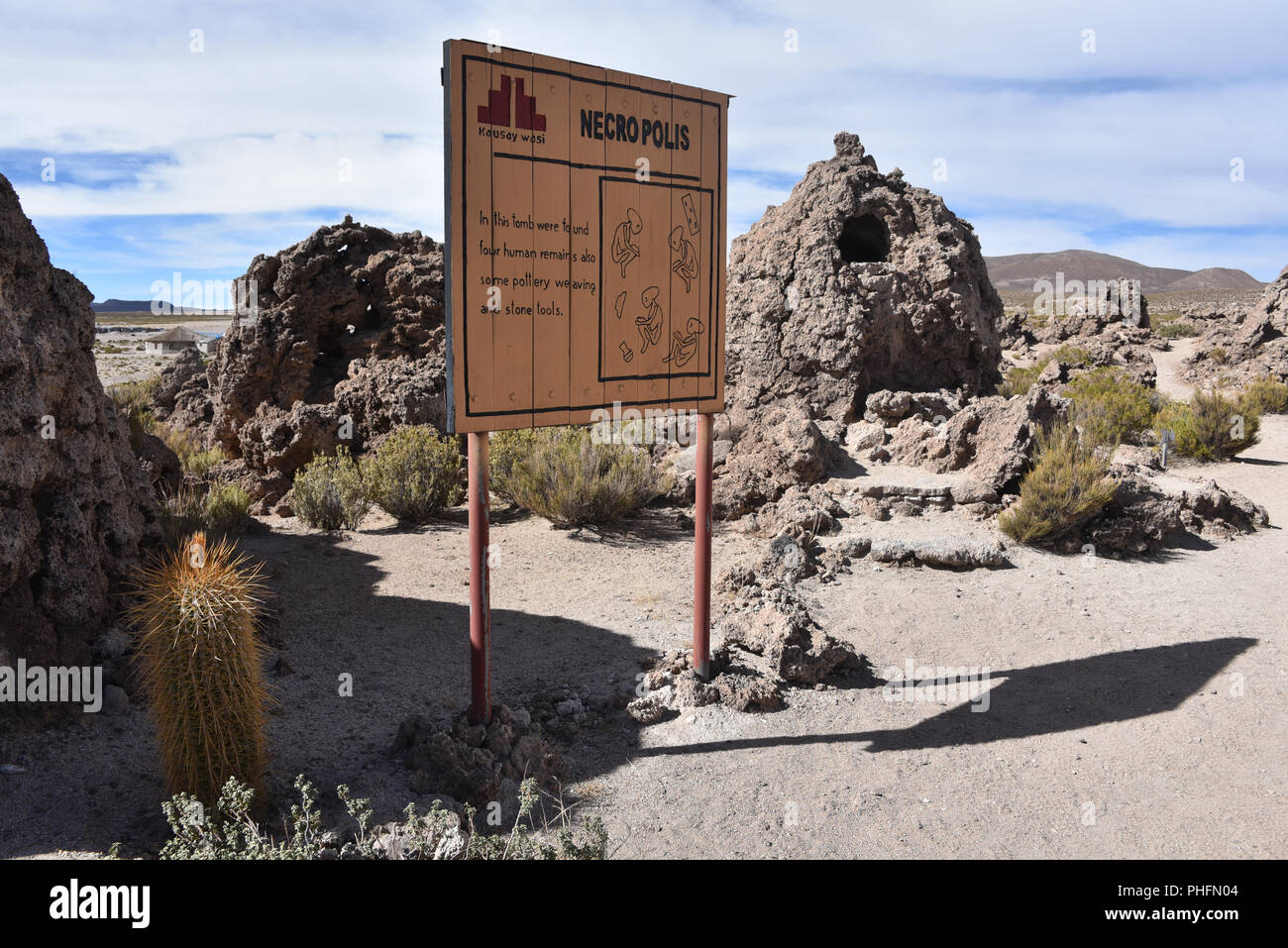 Ancient human remains buried in traditional Chullpas at the Necropolis ...