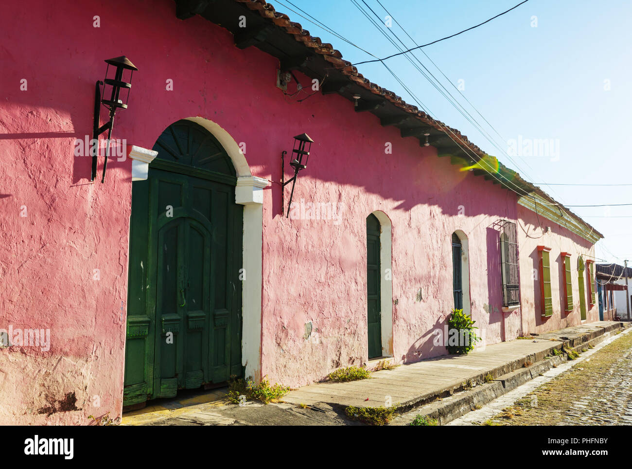 Colonial architecture in El Salvador Stock Photo - Alamy