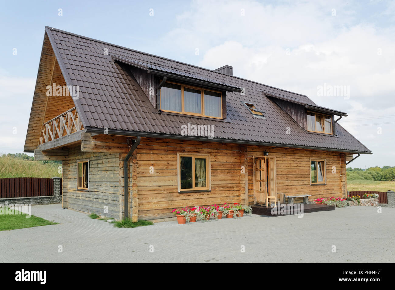 Rural modern hotel Stock Photo - Alamy