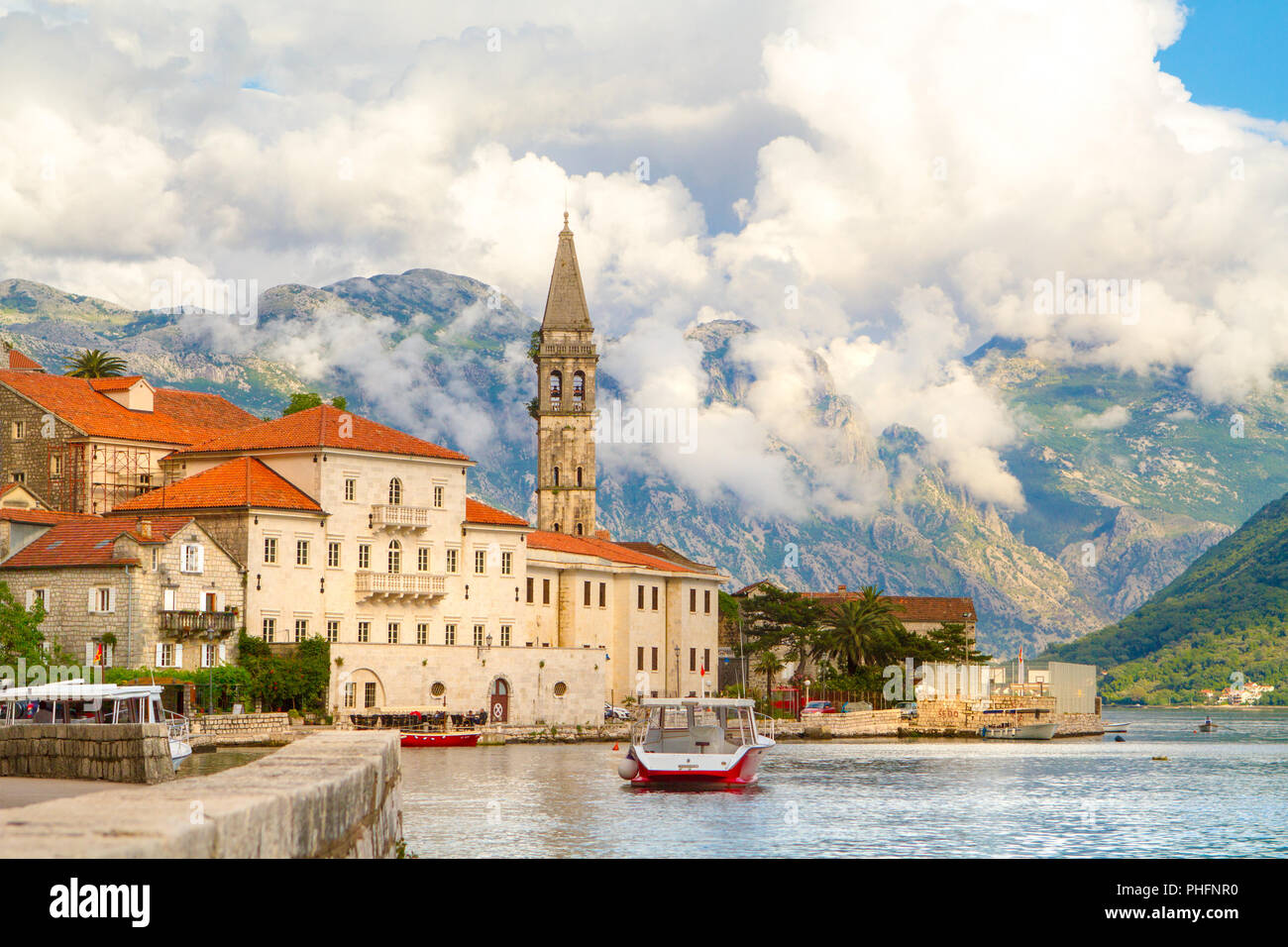 Perast town, Kotor bay, Montenegro Stock Photo - Alamy