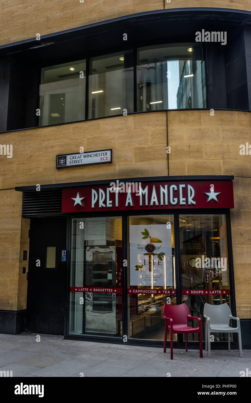 Pret a Manger has a large chain of shops throughout the UK serving ...