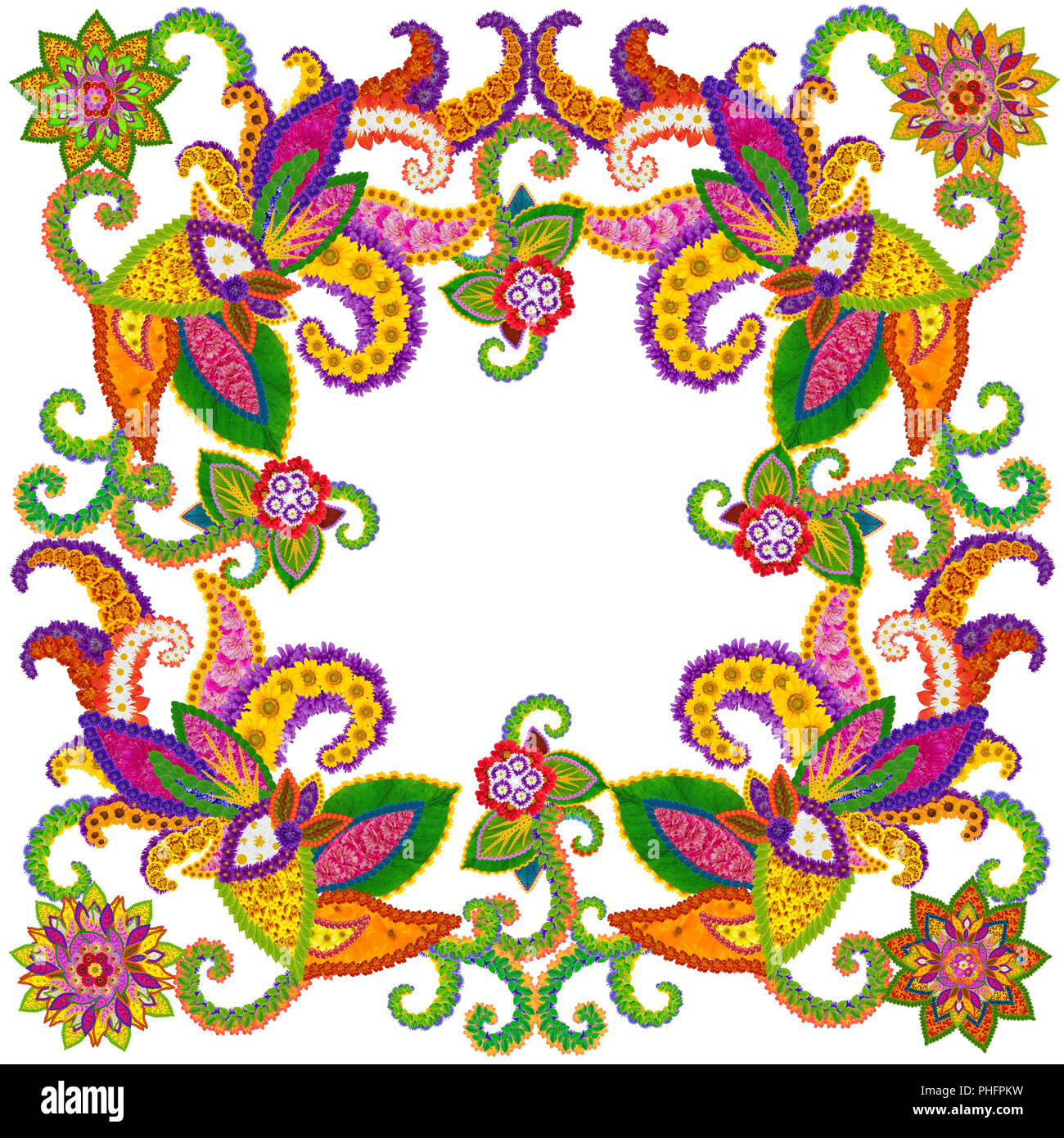 Floral Arab photo frame Stock Photo - Alamy