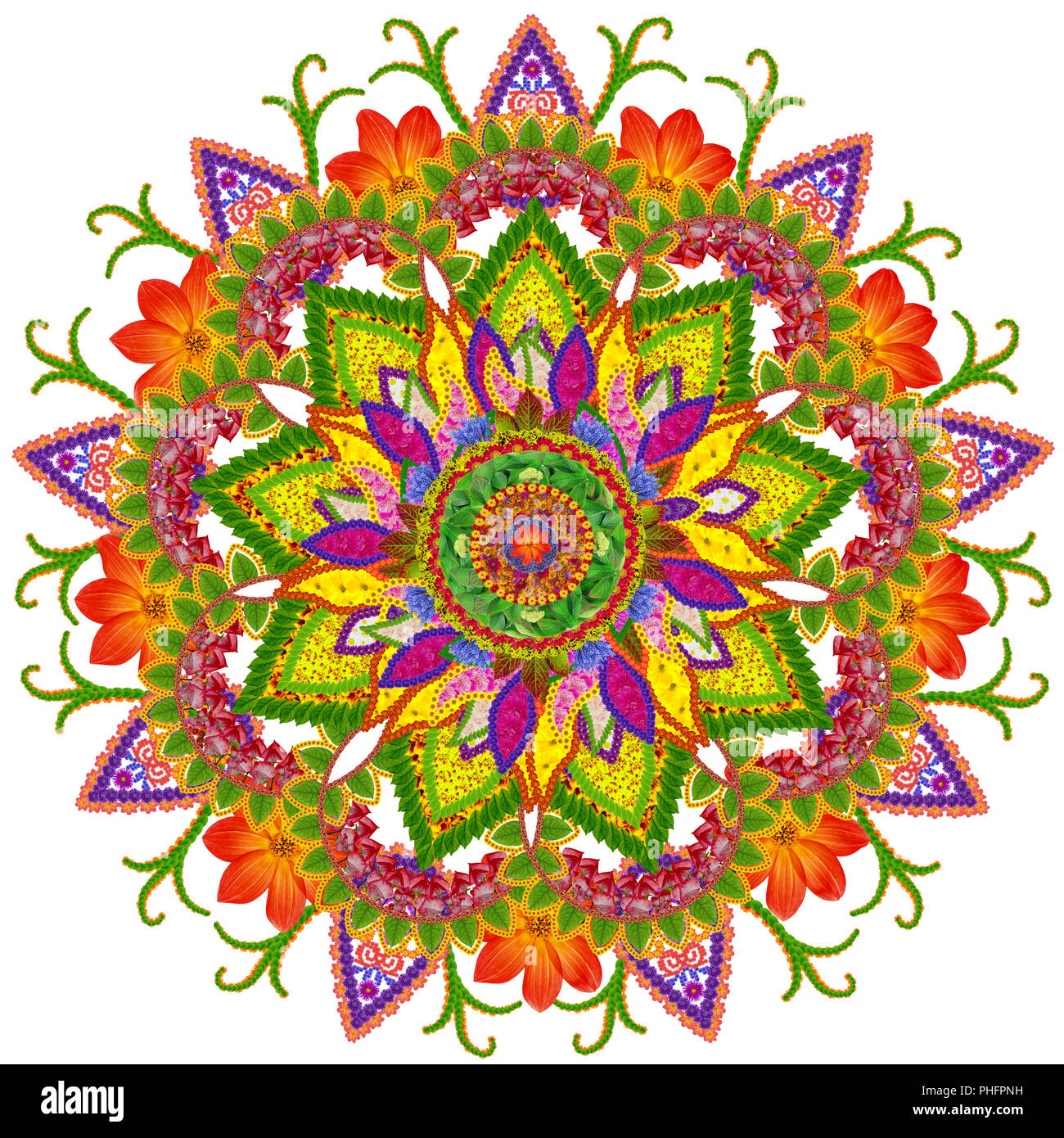 Sacred Sun mandala Stock Photo - Alamy