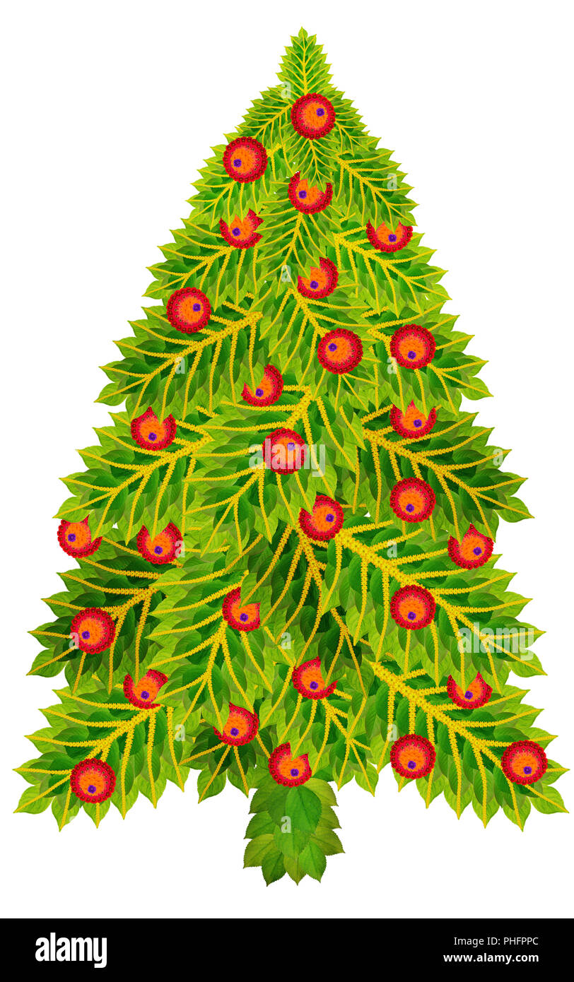 Christmas tree fir Cut Out Stock Images & Pictures - Alamy