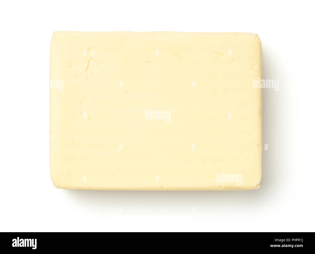 Butter Isolated on White Background Stock Photo - Alamy