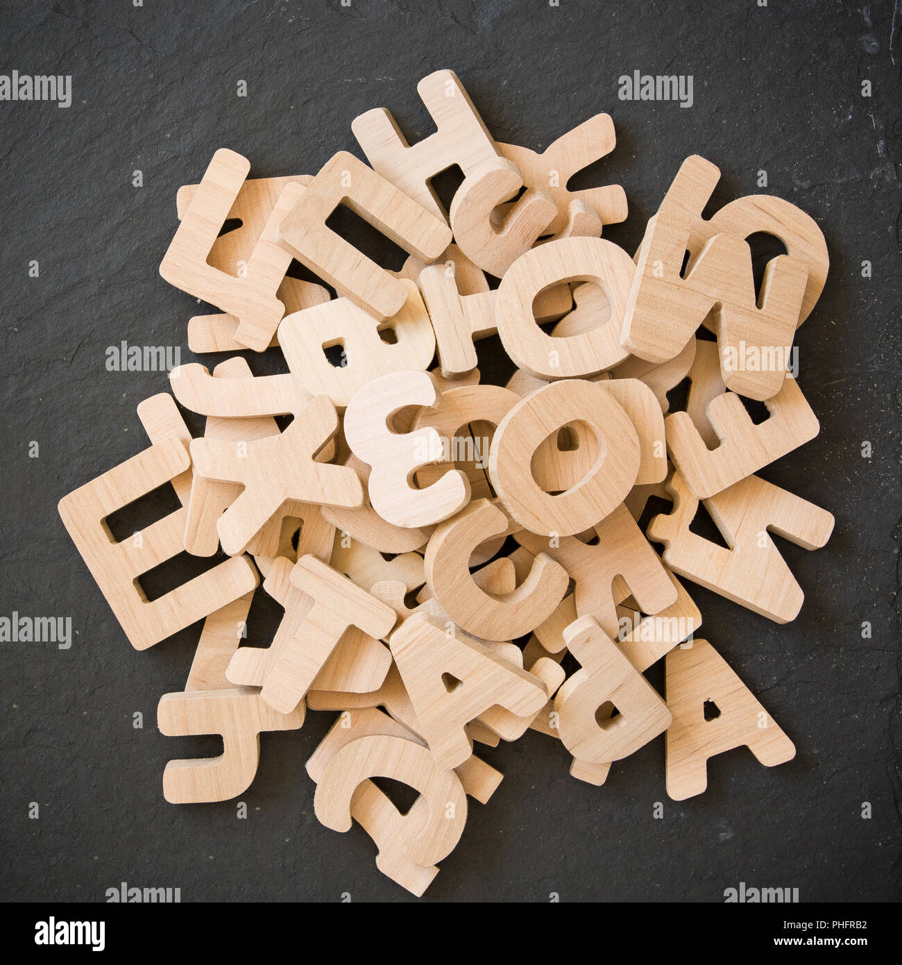 Black alphabet letters hi-res stock photography and images - Alamy