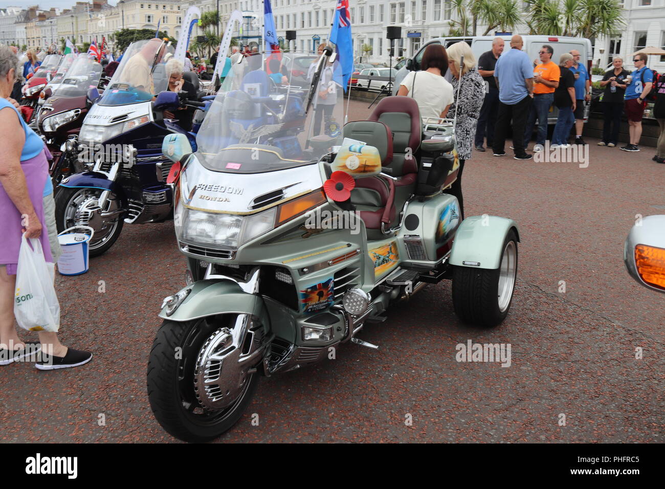 Honda Gold Wing Parade in Llandudno, North Wales Stock Photo - Alamy