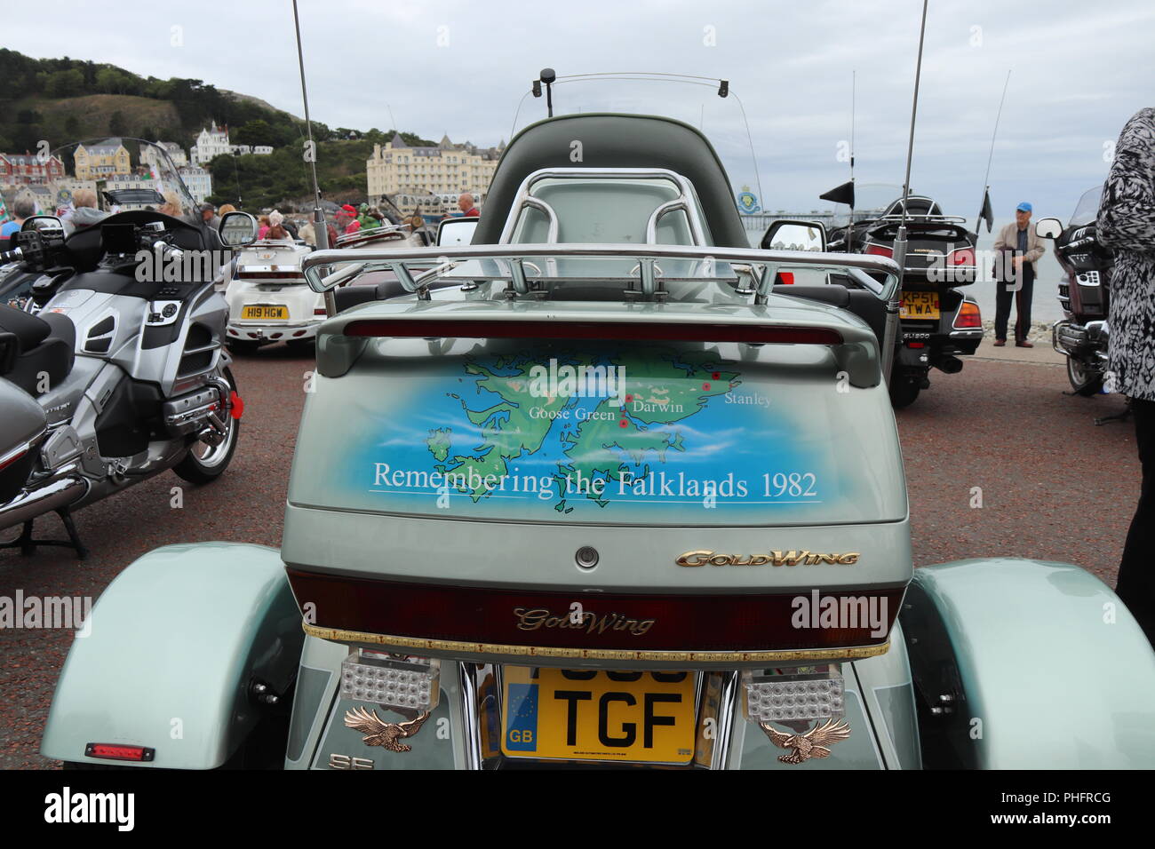 Honda Gold Wing Parade in Llandudno, North Wales Stock Photo - Alamy