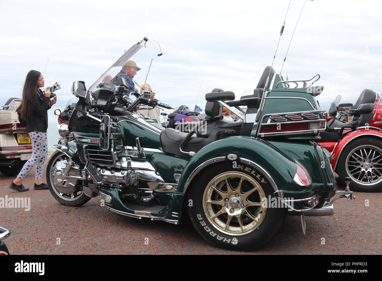 Honda Gold Wing Parade in Llandudno, North Wales Stock Photo - Alamy