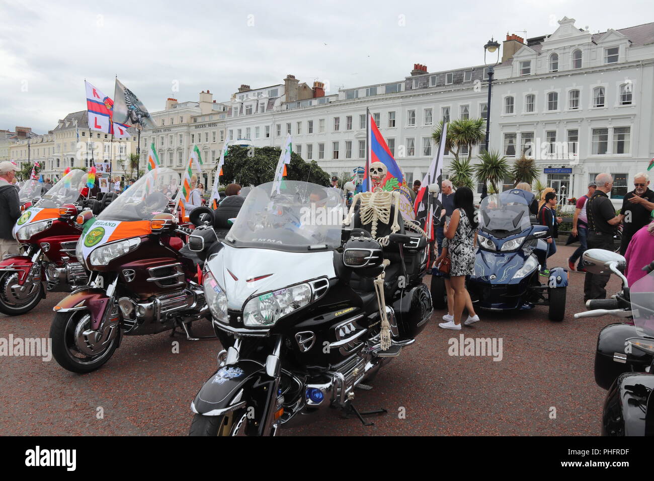 Honda Gold Wing Parade in Llandudno, North Wales Stock Photo - Alamy
