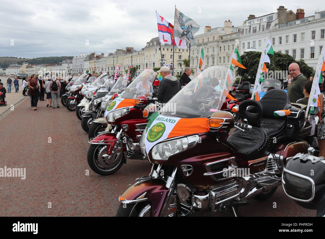 Honda Gold Wing Parade in Llandudno, North Wales Stock Photo - Alamy