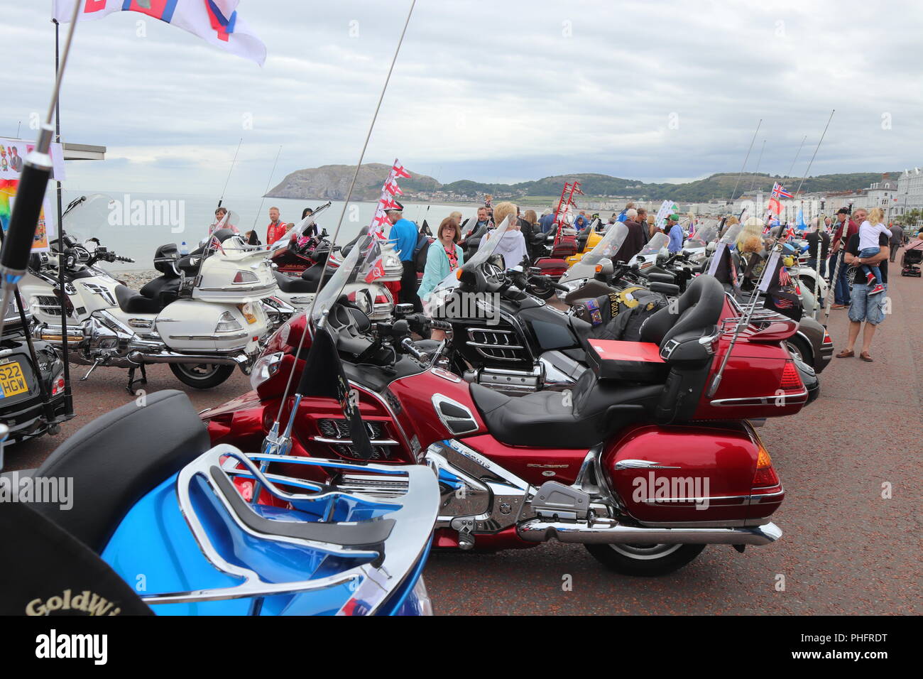 Honda Gold Wing Parade in Llandudno, North Wales Stock Photo - Alamy