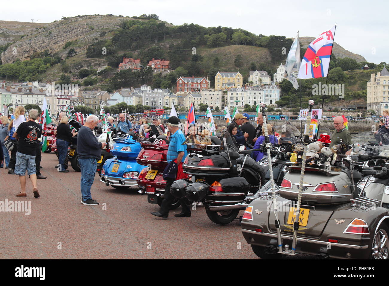 Honda Gold Wing Parade in Llandudno, North Wales Stock Photo - Alamy