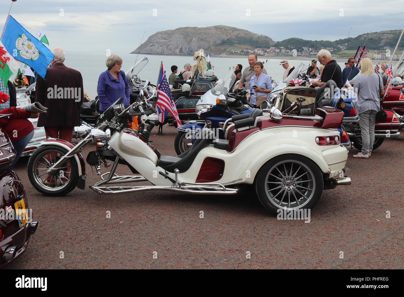 Honda Gold Wing Parade in Llandudno, North Wales Stock Photo - Alamy