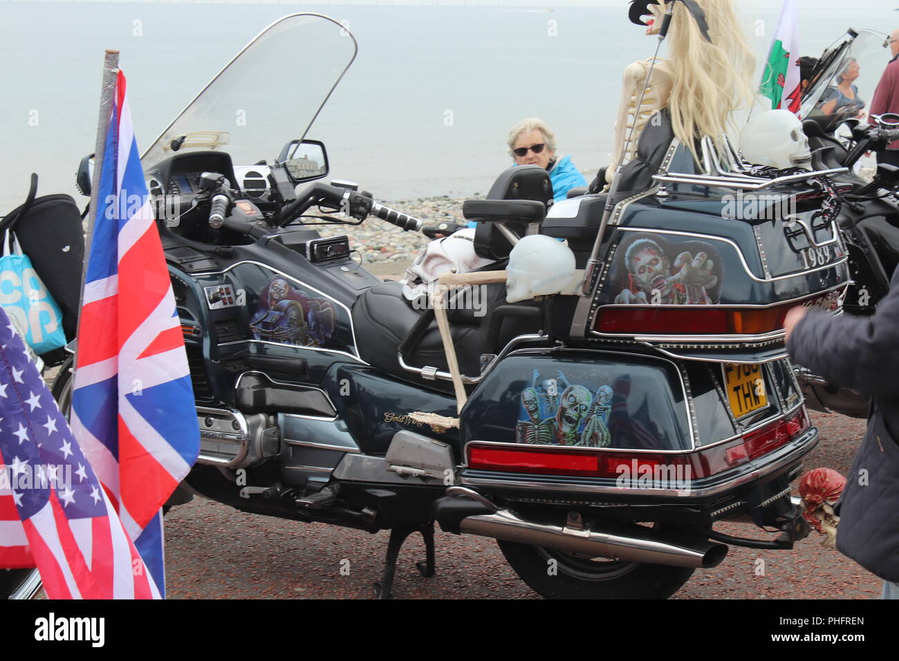 Honda Gold Wing Parade in Llandudno, North Wales Stock Photo - Alamy