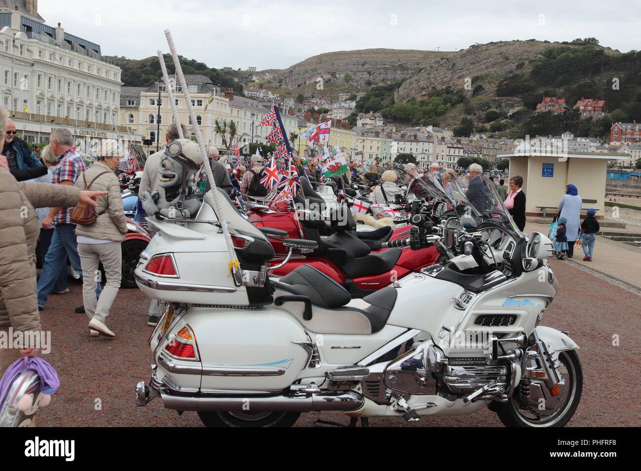 Honda Gold Wing Parade in Llandudno, North Wales Stock Photo - Alamy