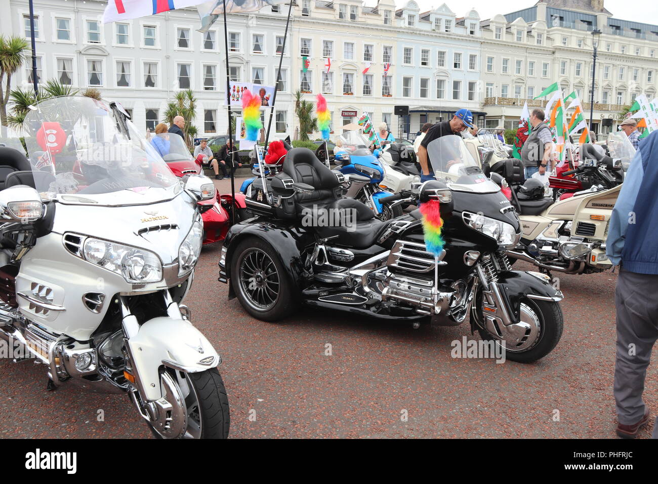Honda Gold Wing Parade in Llandudno, North Wales Stock Photo - Alamy