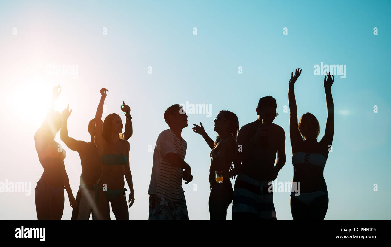 People dancing in summer Stock Photo - Alamy