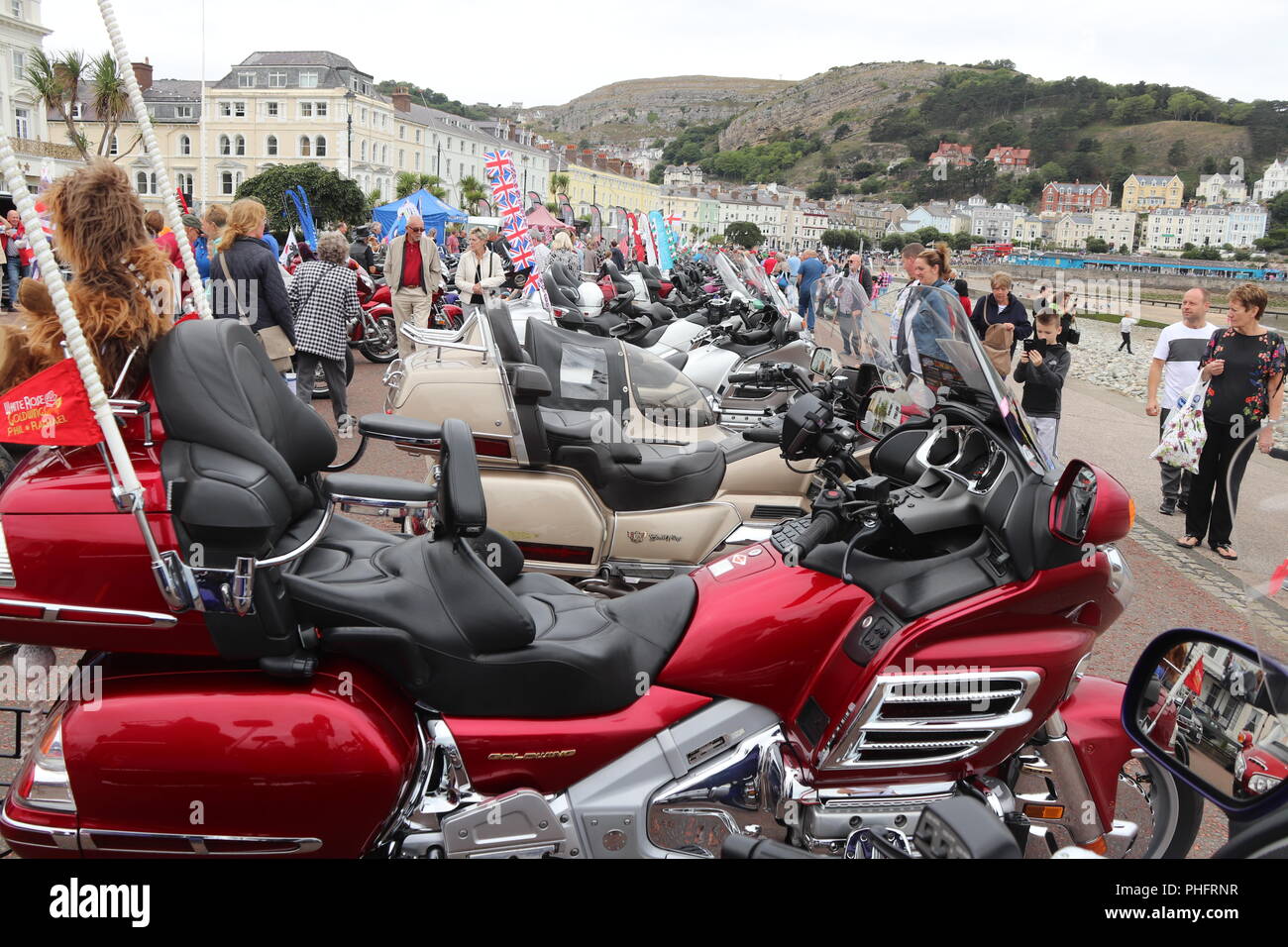 Honda Gold Wing Parade in Llandudno, North Wales Stock Photo - Alamy