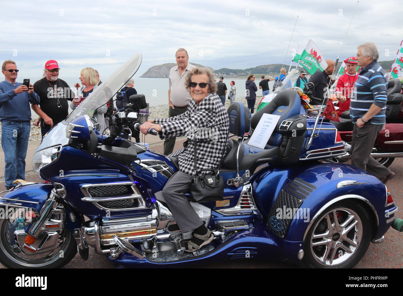 Honda Gold Wing Parade in Llandudno, North Wales Stock Photo - Alamy