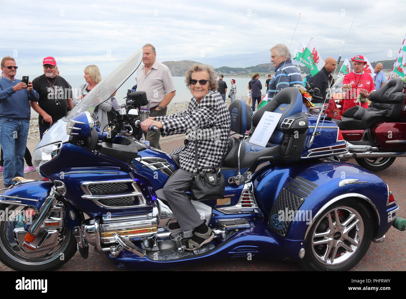 Honda Gold Wing Parade in Llandudno, North Wales Stock Photo - Alamy