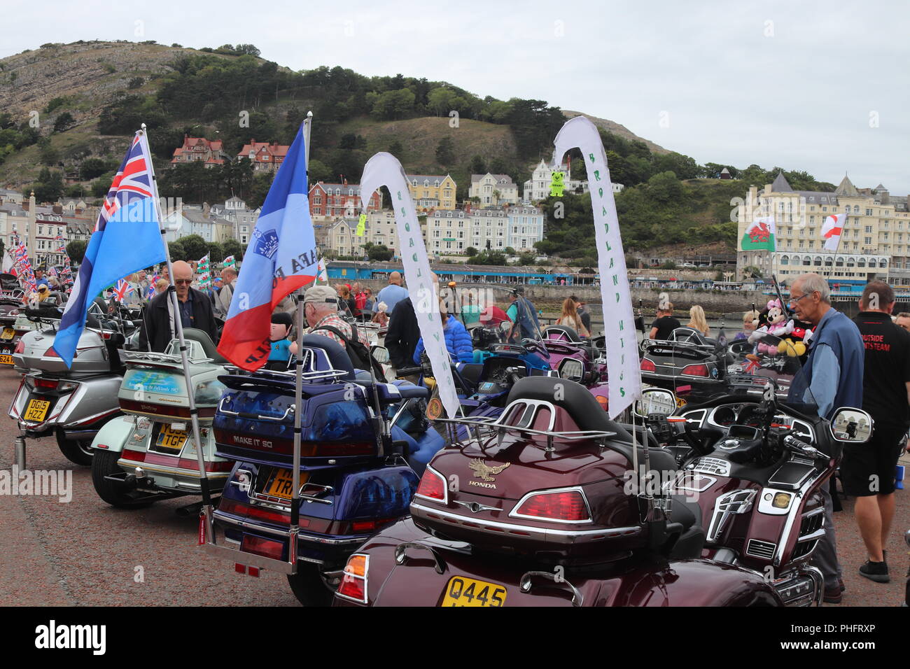 Honda Gold Wing Parade in Llandudno, North Wales Stock Photo - Alamy