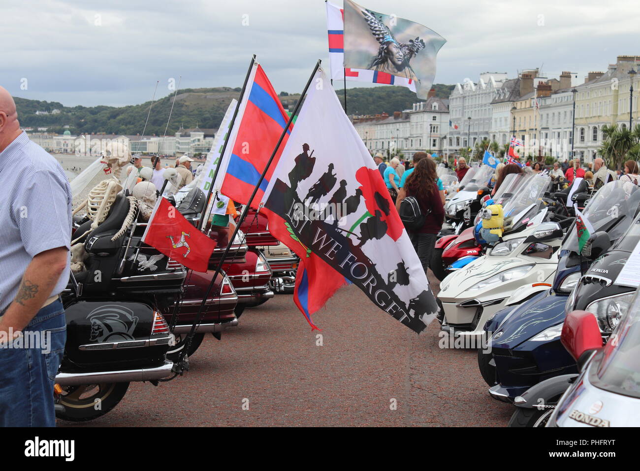 Honda Gold Wing Parade in Llandudno, North Wales Stock Photo - Alamy