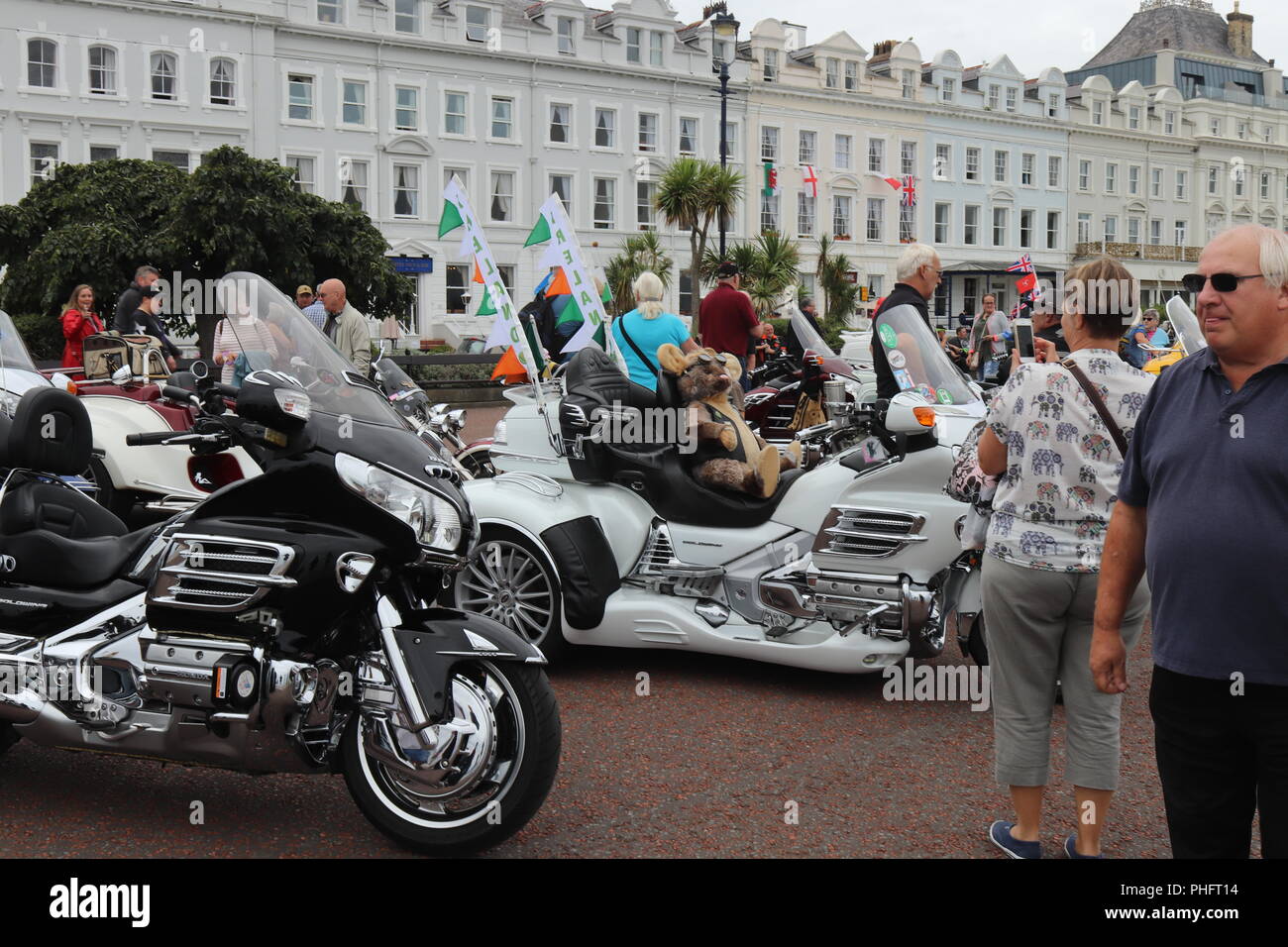 Honda Gold Wing Parade in Llandudno, North Wales Stock Photo - Alamy