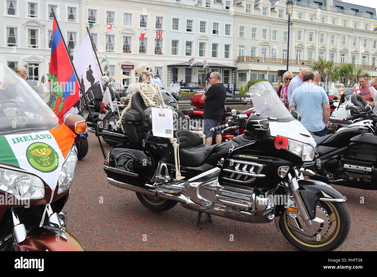 Honda Gold Wing Parade in Llandudno, North Wales Stock Photo - Alamy