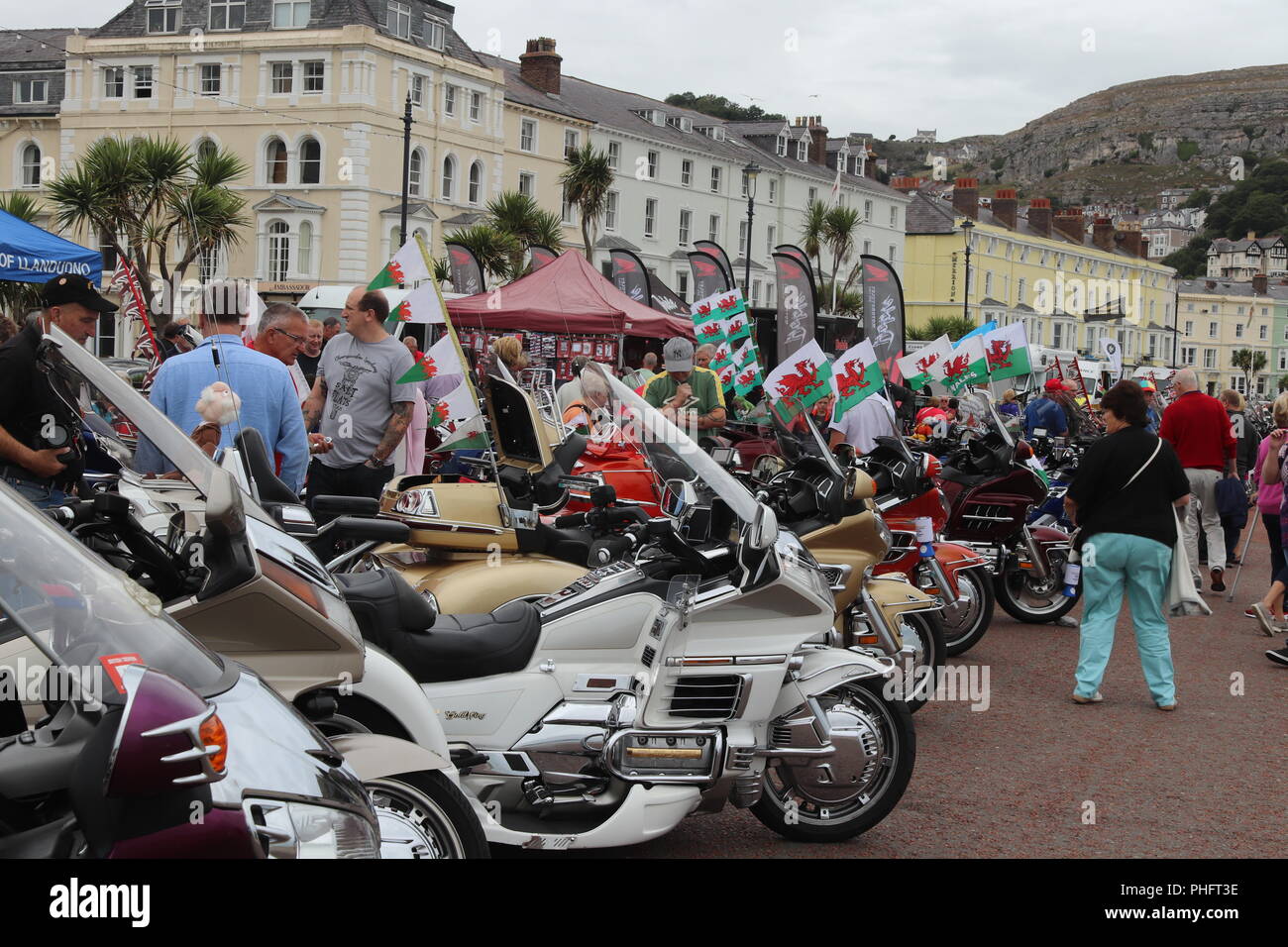 Honda Gold Wing Parade in Llandudno, North Wales Stock Photo - Alamy