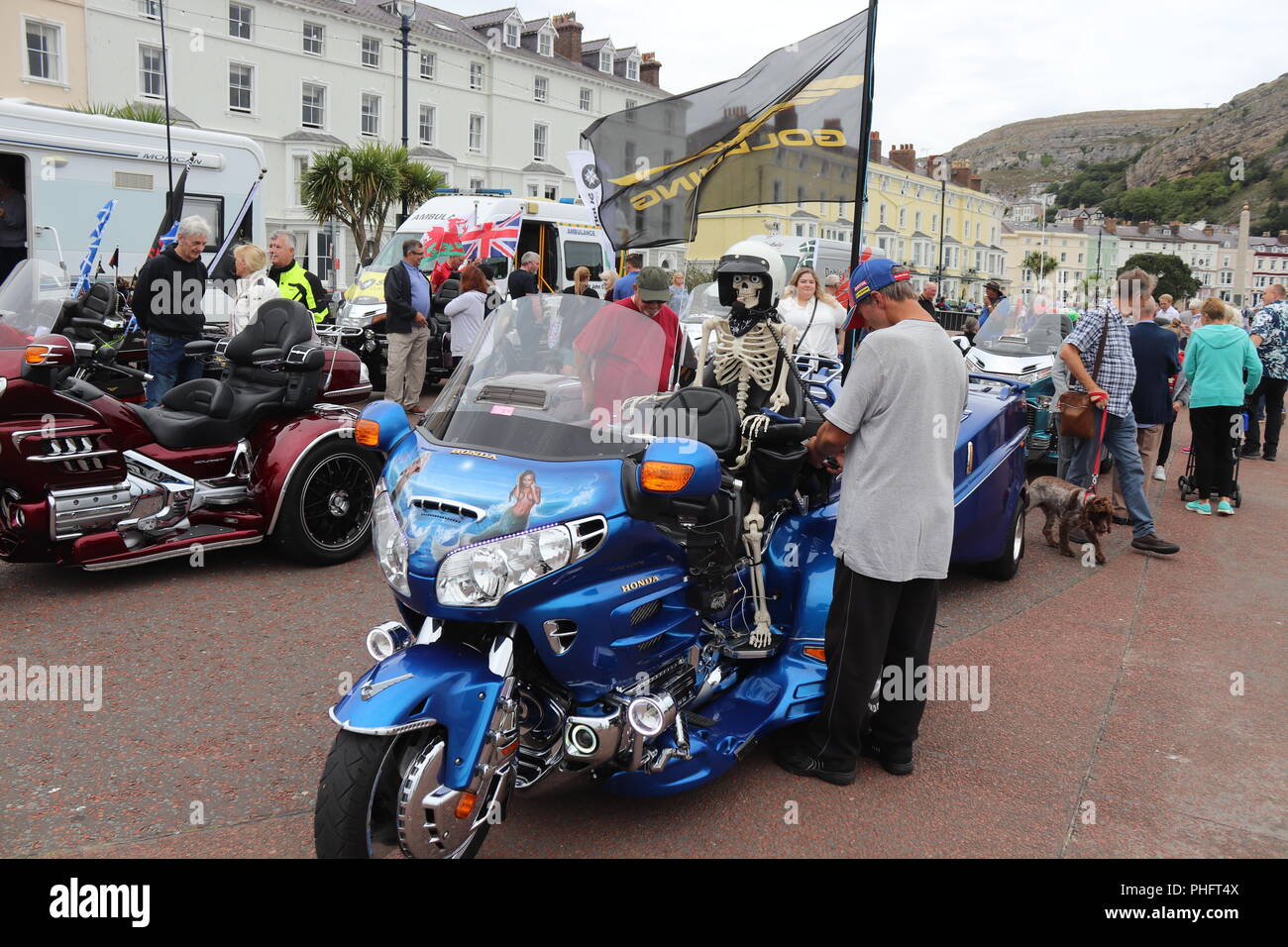 Honda Gold Wing Parade in Llandudno, North Wales Stock Photo - Alamy