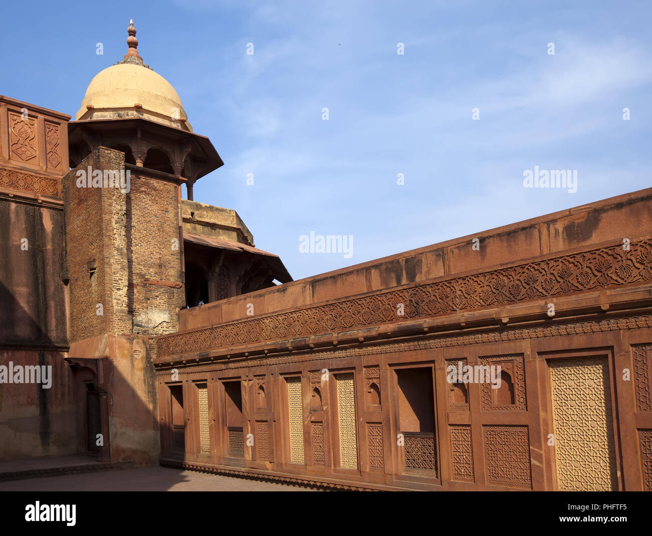Red fort inside. Agra. India Stock Photo - Alamy