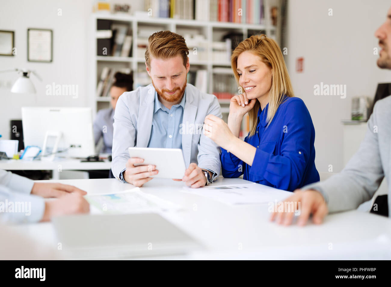 Business people discussing future plans Stock Photo - Alamy