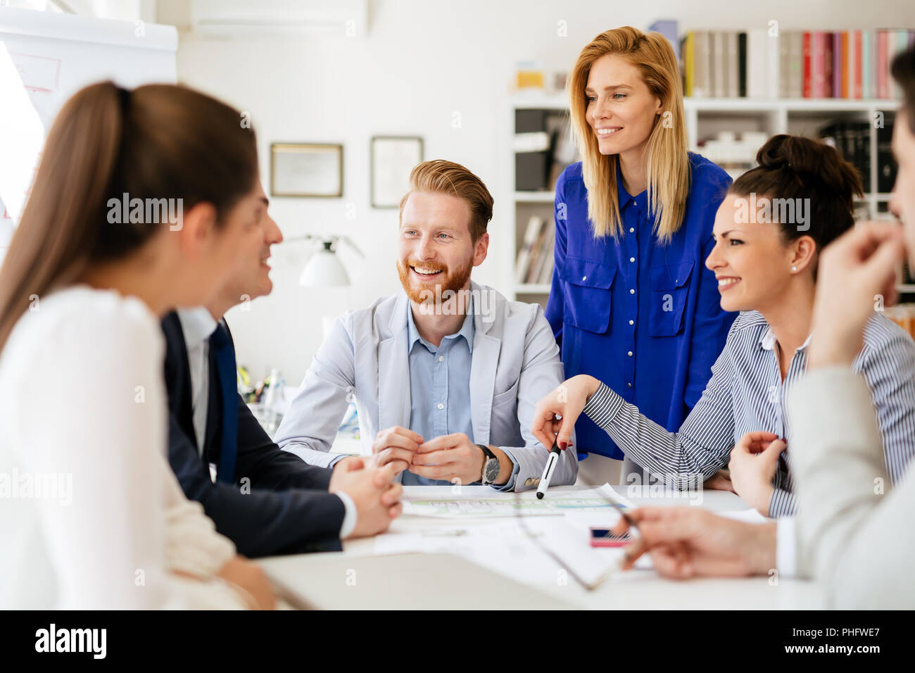 Busy office life Stock Photo - Alamy