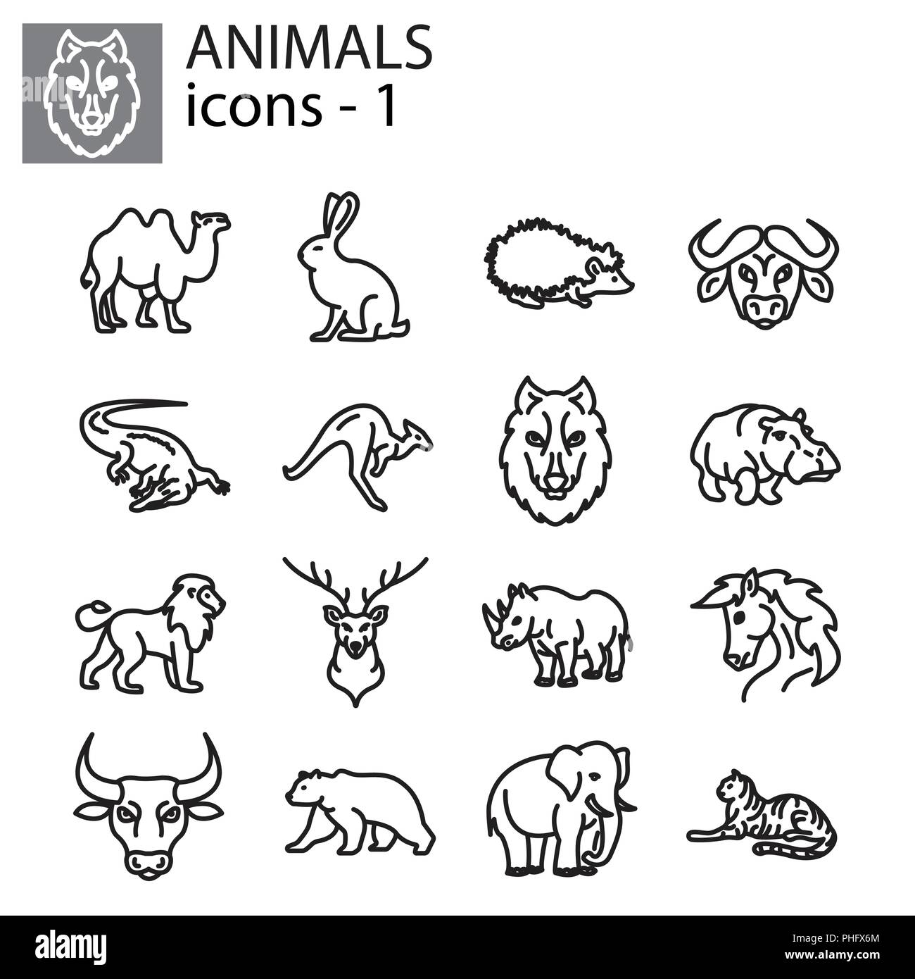 Hippo bear wild animals Cut Out Stock Images & Pictures - Alamy