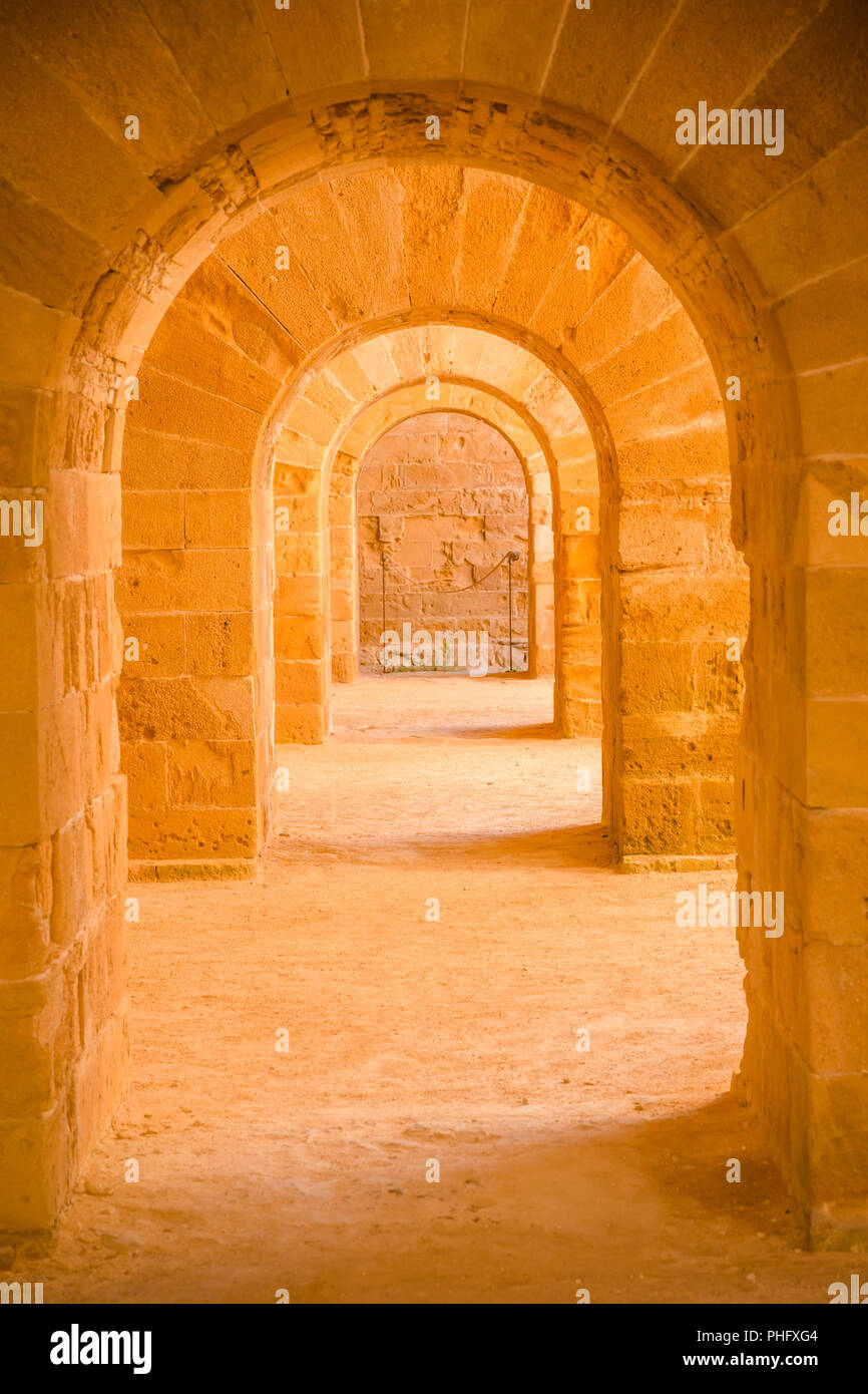 Archs in perspective Stock Photo - Alamy