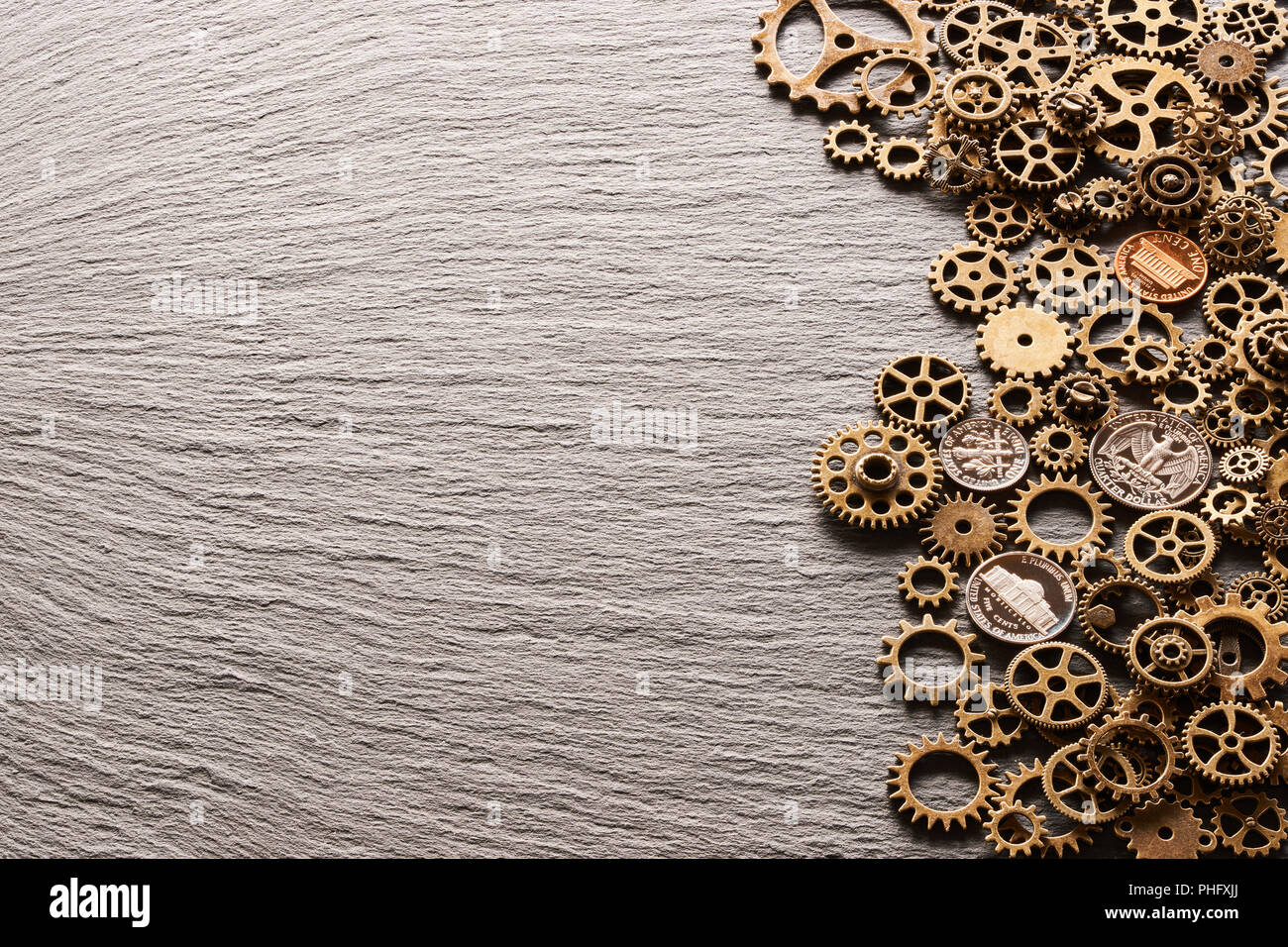 Metal cogwheels in mechanism hi-res stock photography and images - Alamy