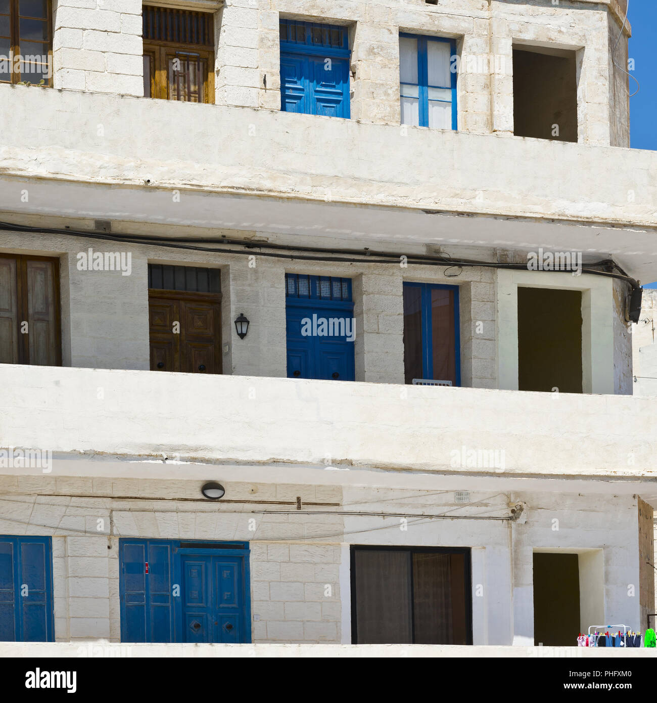 Simple building on Malta Stock Photo - Alamy